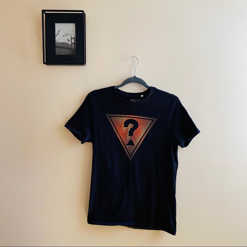 Guess | Question Mark Logo Black Tee - Gem